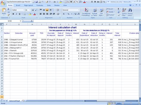 tds working sheet in excel image to u