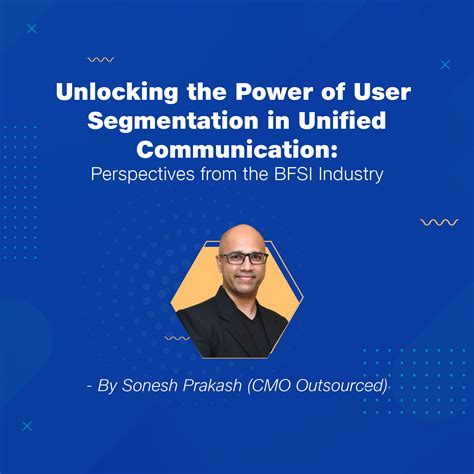 Unlocking The Power Of User Segmentation In Unified Communication Perspectives From The Bfsi