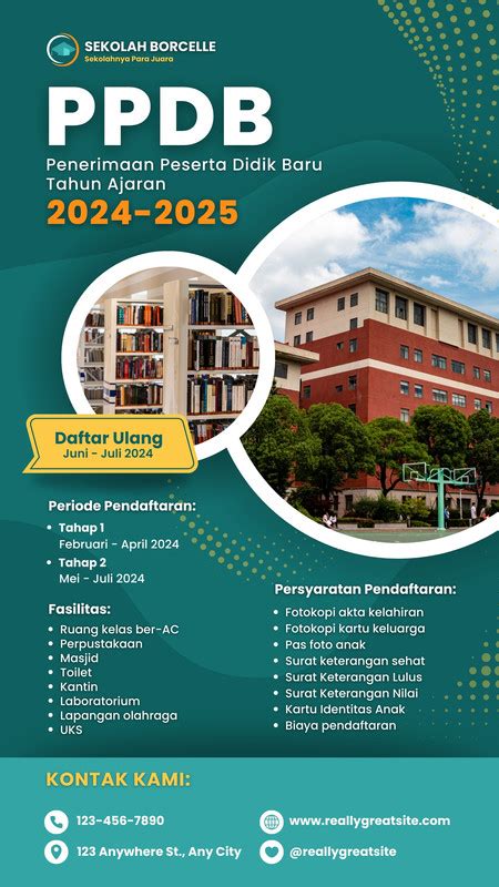 Gratis Desain Contoh Ppdb Canva