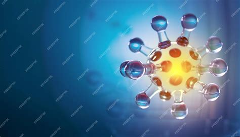 Premium Ai Image Science Background With Molecula And Atom Model Abstract Nano Molecular Structure