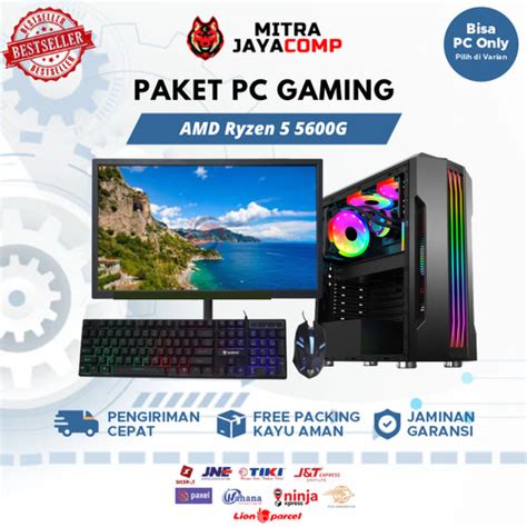 Jual Pc Gaming Fullset Ryzen X Ram Gb Hdd Ssd Gb Monitor Inch Pc Only Gt Gb