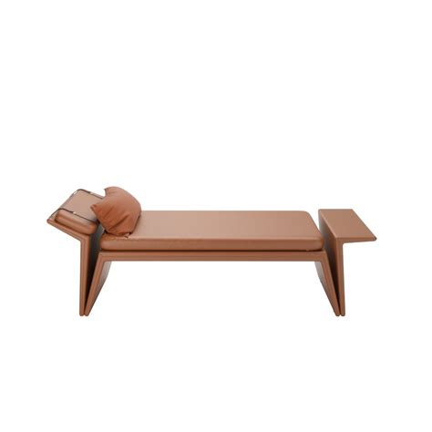 Panama Brown Leather Daybed I By Javier Gomez For Sale At Pamono