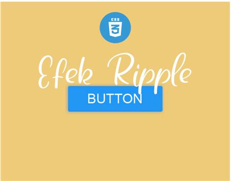 cara membuat efek ripple gelombang dengan css pada button koding bagus