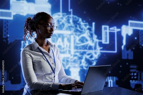 Bipoc Woman Developing Artificial Intelligence Neural Networks