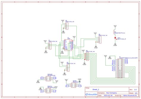 Sensor Ultrasonic Easyeda Open Source Hardware Lab