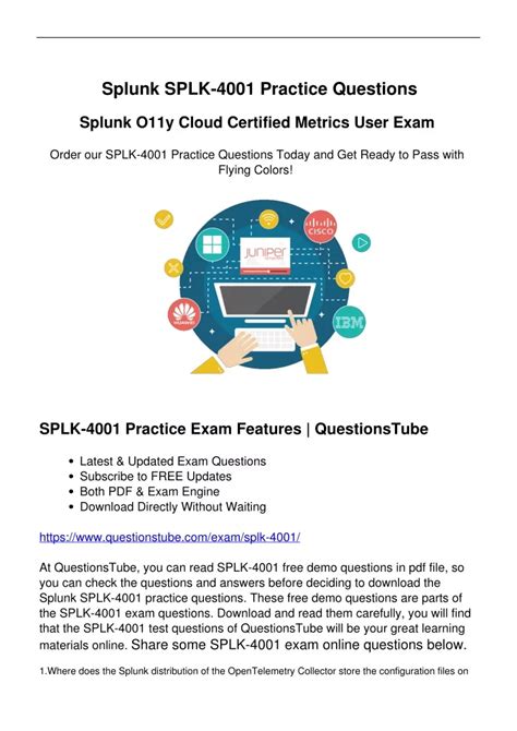 Ppt Splunk Splk 4001 Free Questions Download To Verify The Splk