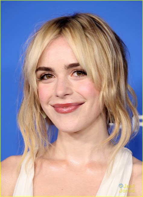 Kiernan Shipka Gavin Leatherwood Have Mini Sabrina Reunion At Fashion Trust Awards Photo