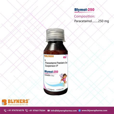 Paracetamol Paediatric Oral Suspension Ip 250 Mg At ₹ 44 Bottle In Nashik