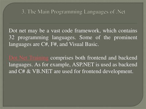 Ppt Best Helpful Features To Know About Dot Net Framework Powerpoint