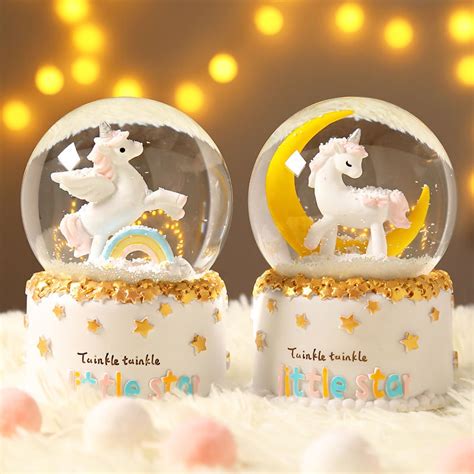 กล่องดนตรีสไตล์เรโทรของขวัญวันเกิดcrystal Ball Music Box Aisha Princess Music Box Decoration
