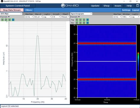 Spectrogram Frequency Axis Scaling Is 54 Fft Frequency · Issue 1128 · Openbciopenbcigui