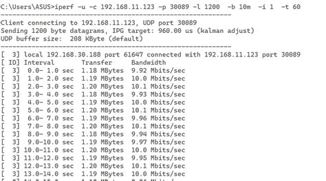 iperf 网络性能测试工具使用 楠楠之歌 博客园
