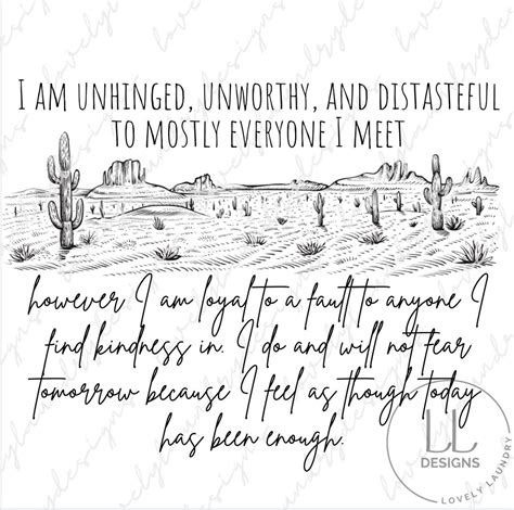 I Am Unhinged Distasteful Unworthy Svg Png Sublimation Design Mental