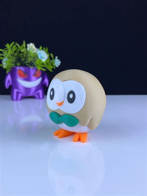 Rowlet Pokemon Multipart 3d Model By Pressprint On Thangs