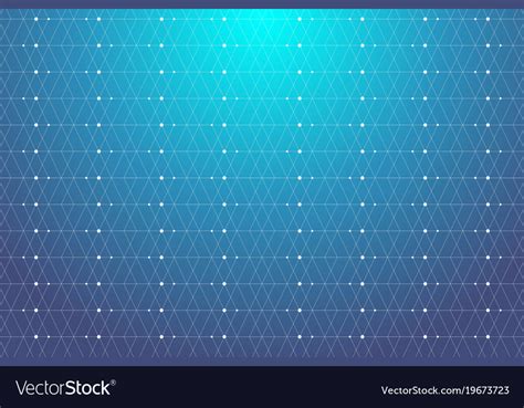 Geometric Pattern With Connected Lines And Dots Vector Image