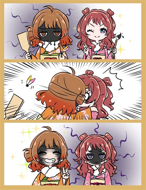 Hanami Ume And Hanami Saki Idolmaster And 1 More Drawn By Yukari