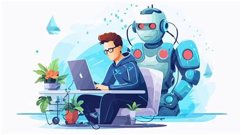 Efficient Virtual Assistant Artificial Intelligence Technology Premium Ai Generated Vector