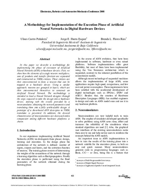 A Methodology For Implementation Of The Execution Phase Of Artificial