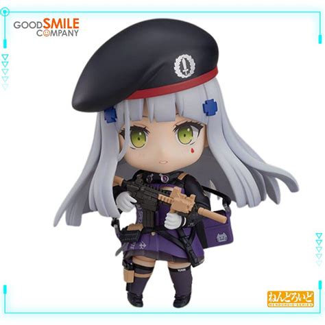 Gsc 오리지널 정품 좋은 미소 회사 넨 드로이드 1146 소녀 전선 Hk416 10cm 액션 피규어 애니메이션 게임 소장