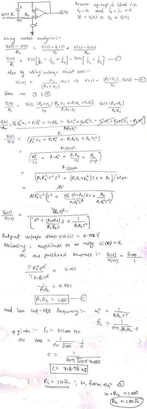 Solved Design A Low Filter Chebyshev Filter Such That The Output