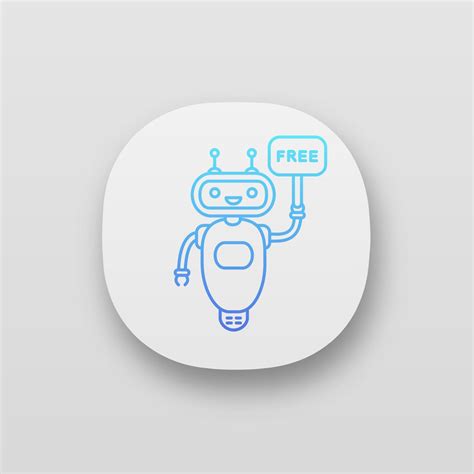 Chatbot With Free In Speech Bubble App Icon UI UX User Interface Free