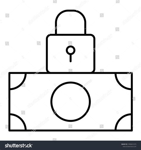 Vector Safe Payment Outline Icon Design Stock Vector Royalty Free 1990651073 Shutterstock