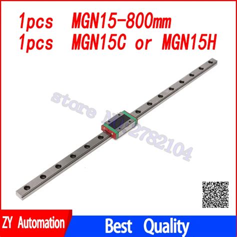 15mm Linear Guide MGN15 800mm Linear Rail Way MGN15C Or MGN15H Long Linear Carriage For CNC X