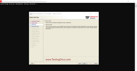 Install Oracle 19c Database On Windows