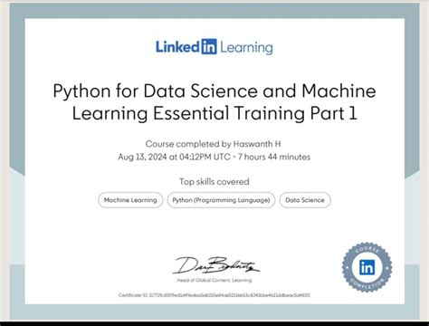 Haswanth H On Linkedin Machinelearning Python Datascience