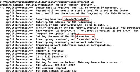 First Steps With Provisioning Of Docker Containers Using Vagrant As Provider