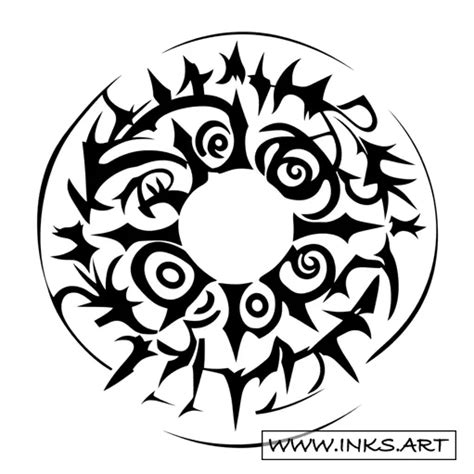 Tattoo Design Eternal Spiral Flow Pattern Style Tribal