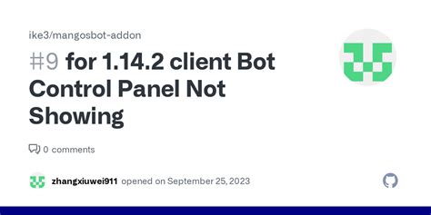 For 1142 Client Bot Control Panel Not Showing · Issue 9 · Ike3mangosbot Addon · Github