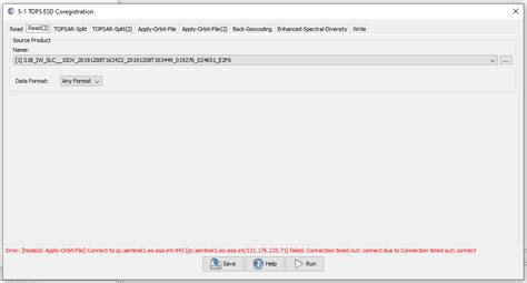 S 1 Apply Orbit File Error S1tbx Step Forum