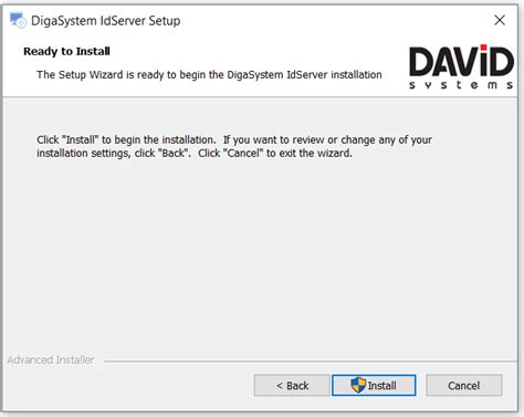 installation of digasystem identityserver