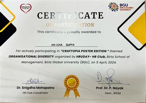 amisha gupta on linkedin thrilled to receive a certificate for