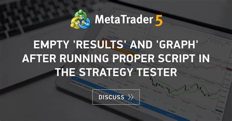 Empty Results And Graph After Running Proper Script In The Strategy Tester Moving Average