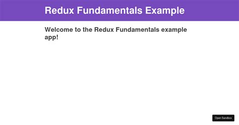 Redux Examples Codesandbox