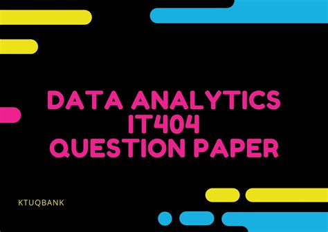 Data Analytics It404 Question Papers 2015 Batch Ktuqbank