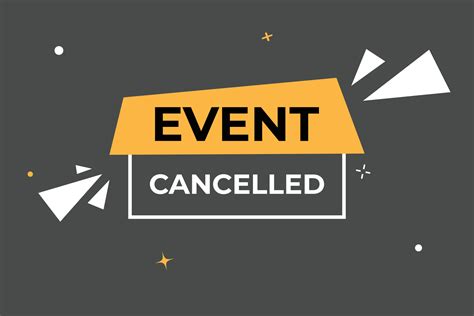 event canceled button speech bubble banner label event canceled 21721212 vector art at vecteezy