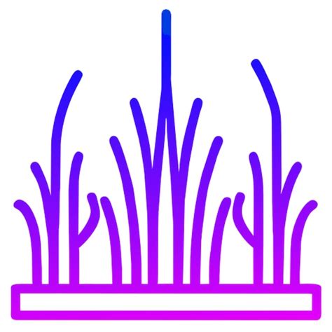 Premium Vector Tall Grass Icon Outline Gradient