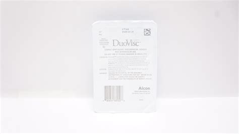 Alcon Duovisc Sterile Ophthalmic Viscosurgical Device For Intraocular Use