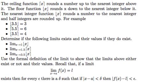 Solved The Ceiling Function「 Rounds A Number Up To The