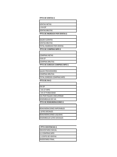Practica Presupuesto De Efectivo Pdf Presupuesto Hoja De Balance