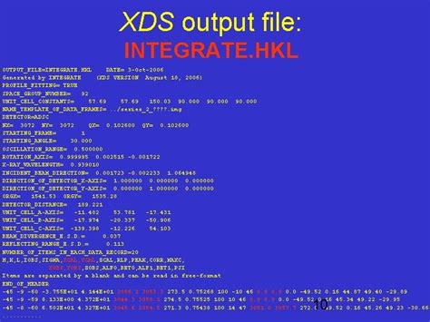 Practical Approaches To Data Processing Using Xds Kay