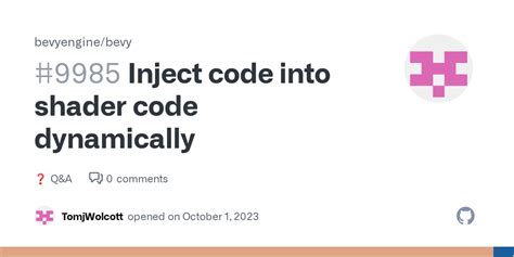 Inject Code Into Shader Code Dynamically Bevyengine Bevy Discussion
