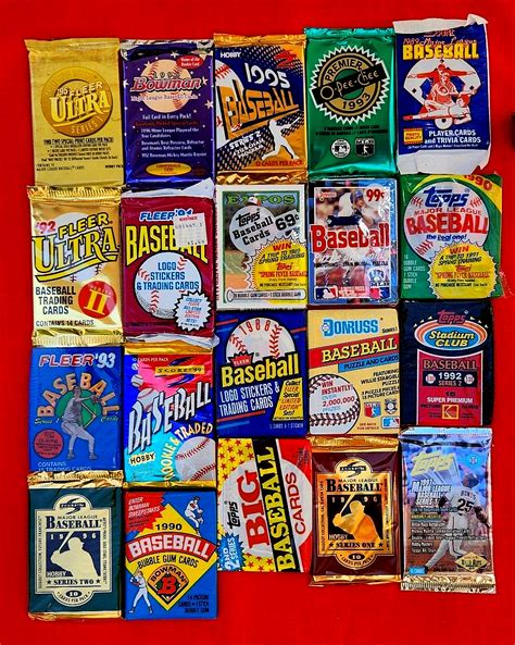 300 Cards 20 Packs Baseball Huge Vintage Lot Fleer Donruss Topps