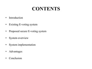 Secure Electronic Voting System Using Fingerprint Technique PPTX