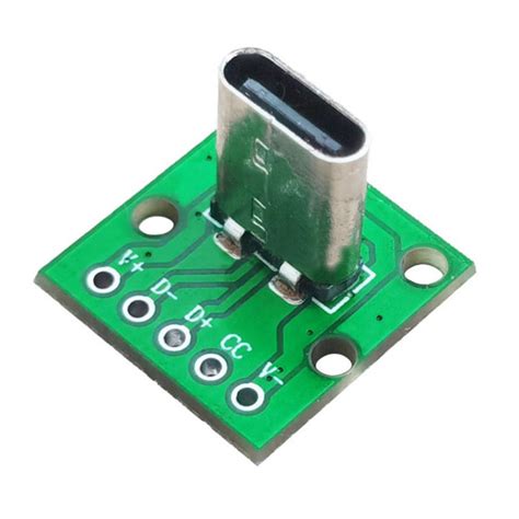 vertical usb 3 1 type c female head connector pcb adapter converter
