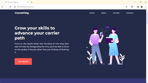 Video Designed A Multipage Educational Website Using Html Css And Javascript Bhavya Bajaj
