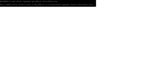 ONTAP 9 7 Remove Online Aggregate Disk Are Still Attached To This